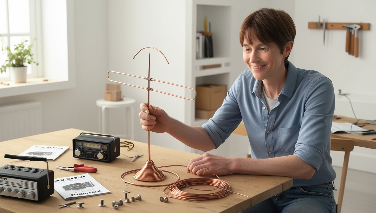 Building a simple indoor or outdoor antenna for fm radio - Diyandhow.com